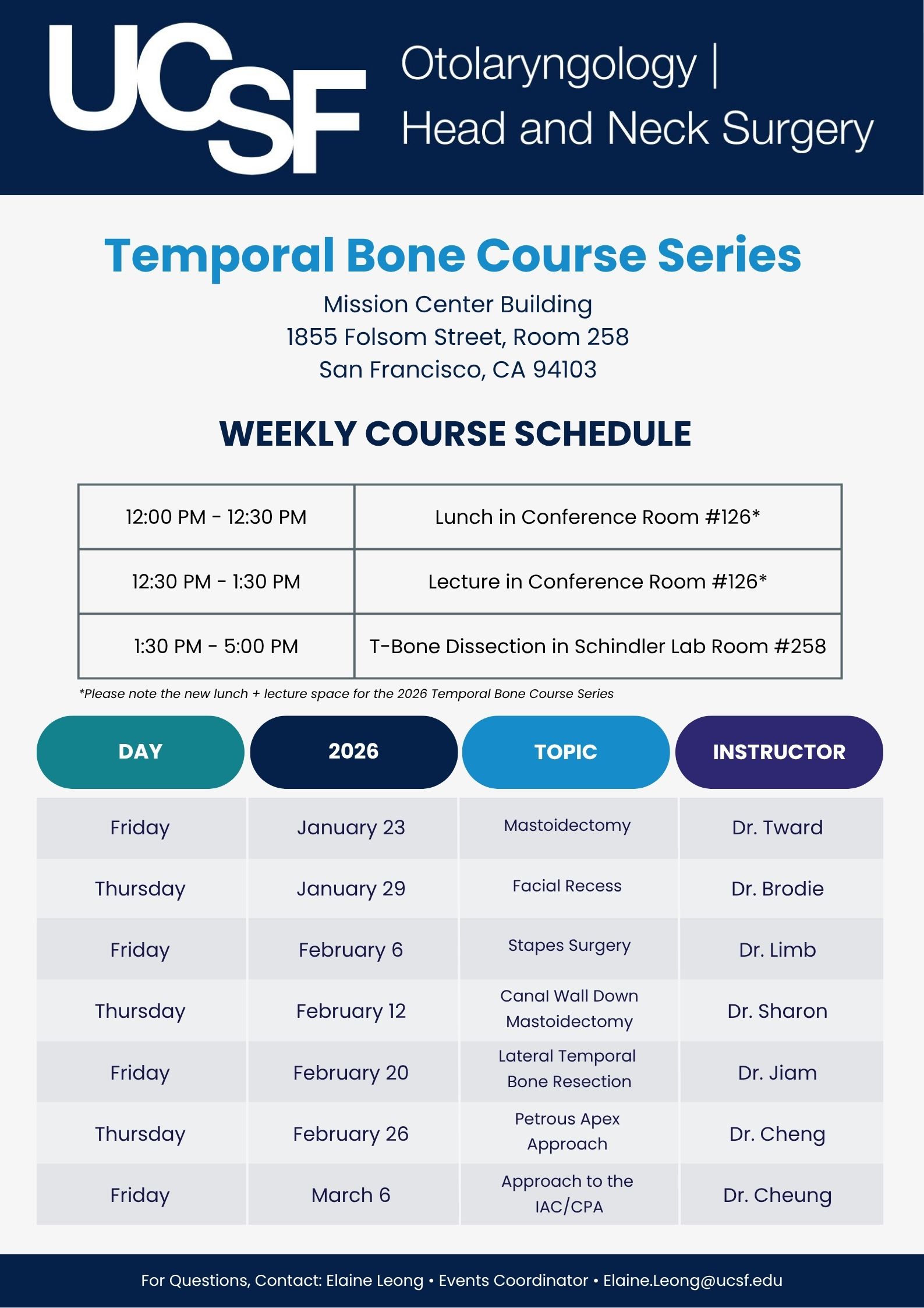 Temporal Bone Course Series: Charles Limb, MD | Otolaryngology | Head and Neck Surgery